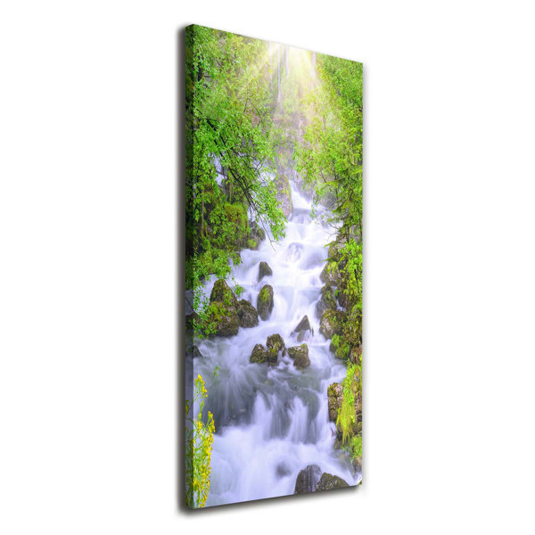 Union Rustic Mountain Stream - Kunstdrucke auf Leinwand | Wayfair.de
